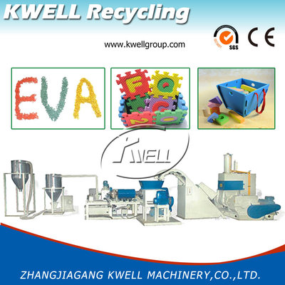 EVA/TPR/PVC Pelletizing Machine Line for Waste Recycling Foam Material
