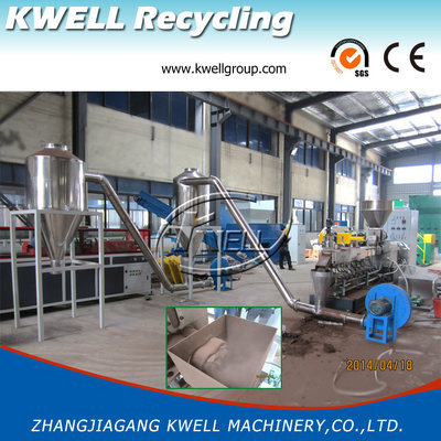 HDPE PP WPC Granulation Equipment/ Twin-Screw Extruder Pelletizing Machine