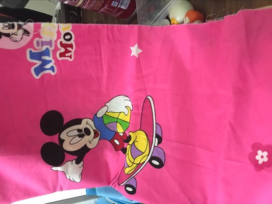 100% cotton printed fabric cartoon character desighs for bed sheet