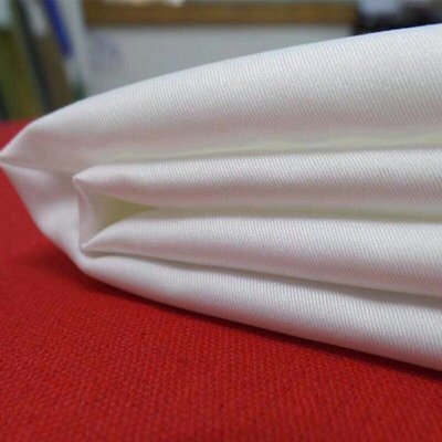 polyester/cotton fabric 80/20 white color ready goods