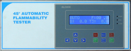 Textile Testing Equipments Stainless steel manufacturing 45 degree Automatic Flammability Tester supplier