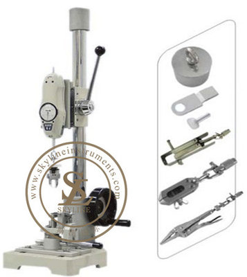 Snap Button Pull Test Machine , Button Snap Pull Tester with FB-50k Force Gauge supplier