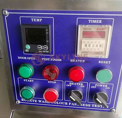 Spin Speed 40±2r/min Durable  Rotawash Washing Fastness Tester For Textile Materials supplier