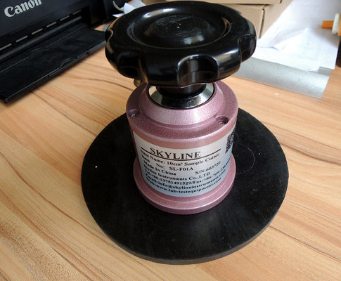 Textile Testing Equipment 10cm² Round Cutter / Sample Cutter For Fabrics supplier