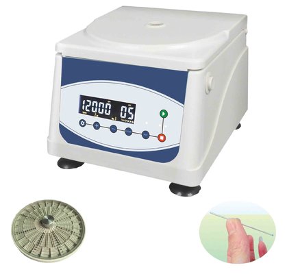 ISO / CE Hematocrit Testing Equipment / Micro Tubes Centrifuge With 24PCS Capacity