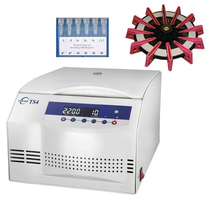 Microprocessor Control Blood ID Card Centrifuge TS4 With Brushless AC Motor
