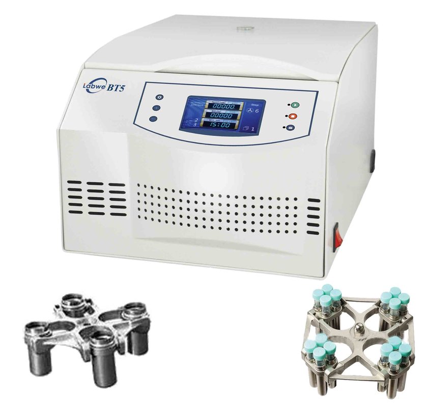 BT5 Steel Body Low Speed Centrifuge Machine / Safety electric lid lock Centrifuge Machine