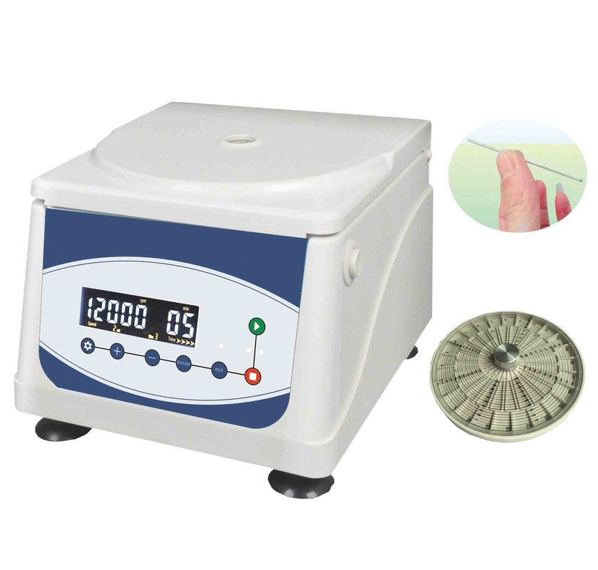 Low Noise Micro Hematocrit Centrifuge / TG12 Blood Bnak Instrument For Laboratory