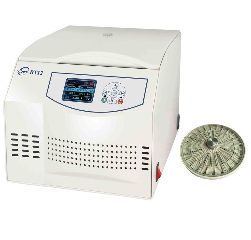 High Capacity BT12 Hematocrit Centrifuge Machine 0 - 16000 RPM Adjustable Speed Range