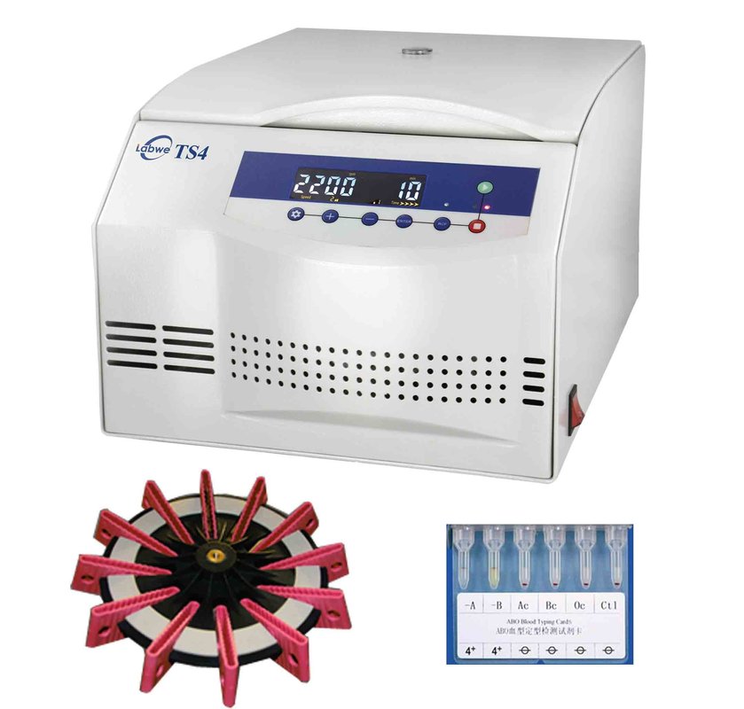 12 ID Capacity Gel Card Centrifuge / TS4 Blood Serology Medical Centrifuge Machine