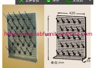 China 304 STAINLESS STEEL SINGLE FACED LAB PEGBOARD ,304stainless steellab pegboard supplier