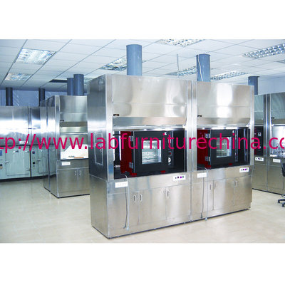 Stainless steel laboratory fume cupboard for lab furniture equipment in college supplier