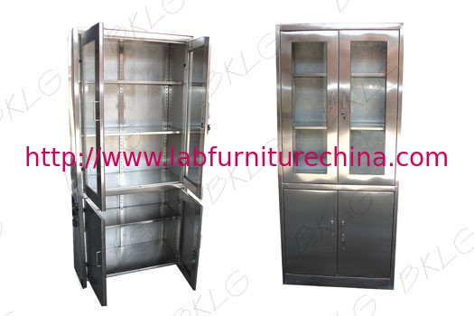 full Stainless Steel  medical Cabinet for lab furniture cabinet equipment supplier