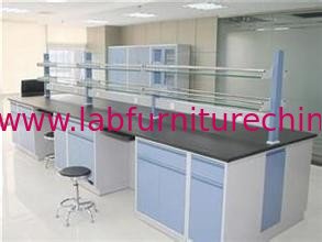 College School Lab Becnh Furniture with Reagent Rack supplier