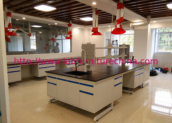 No Loose Paint And Rust Steel Lab Bench Furniture For chemical/school/ hospital / university college laboratory Forever supplier