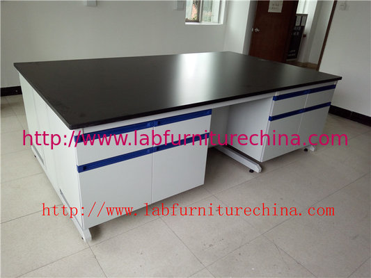 Anti Corrosion /  Acid / Alkali School Lab  Island Bench Furniture Fitting For College  / University   Laboratory supplier