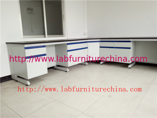 C Frame Science Laboratory Bench Furniture Drawing for Research / Public Security Bureau / Inspection Bureau Laboratory supplier