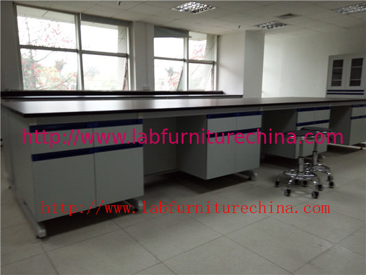 C Frame Science Laboratory Bench Furniture Drawing for Research / Public Security Bureau / Inspection Bureau Laboratory supplier