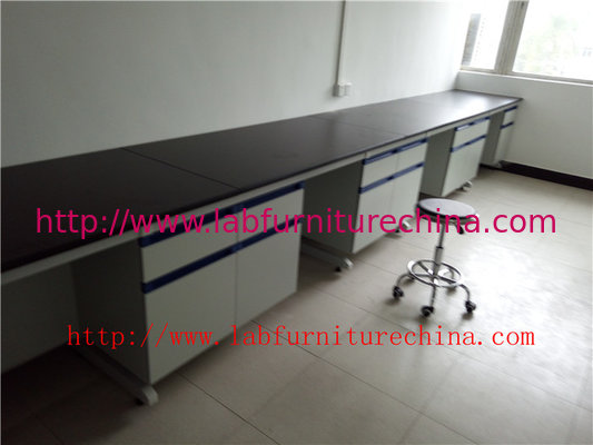 C Frame Science Laboratory Bench Furniture Drawing for Research / Public Security Bureau / Inspection Bureau Laboratory supplier