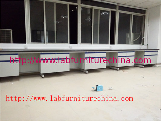 3000 mm  White Cheapest Solid   Phenolic  Science Lab furniture Solution for Hospital /  College laboratory supplier