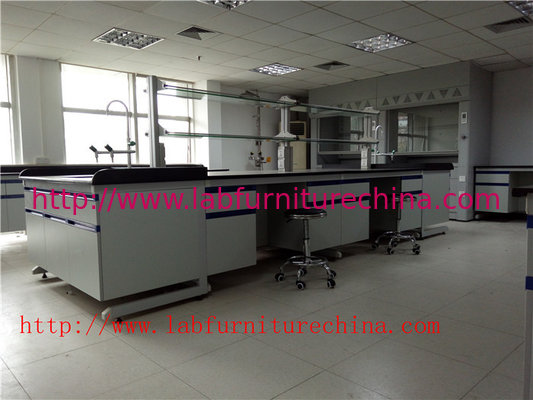 3000 mm  White Cheapest Solid   Phenolic  Science Lab furniture Solution for Hospital /  College laboratory supplier