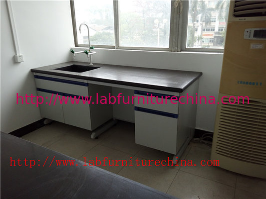 3000 mm  White Cheapest Solid   Phenolic  Science Lab furniture Solution for Hospital /  College laboratory supplier