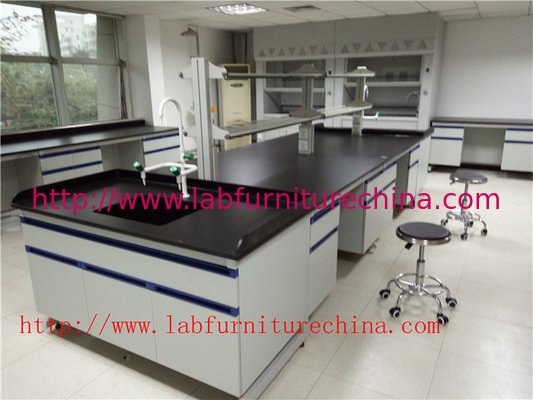 Resistance To  Corrosion /  Acid / Alkali 3000 mm Blue  Science Lab  Furniture  Designs  For  Laboratory supplier