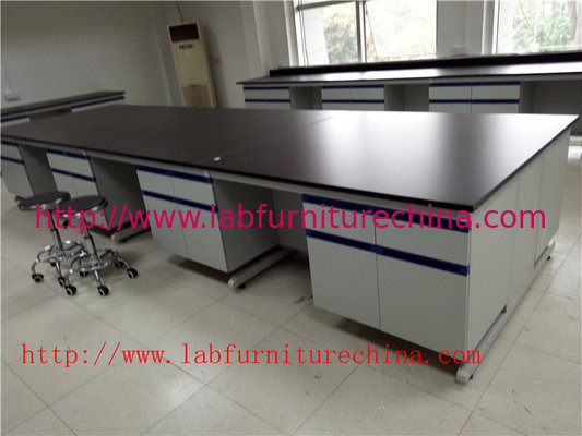 Resistance To  Corrosion /  Acid / Alkali 3000 mm Blue  Science Lab  Furniture  Designs  For  Laboratory supplier