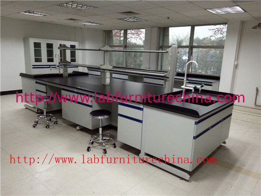Resistance To  Corrosion /  Acid / Alkali 3000 mm Blue  Science Lab  Furniture  Designs  For  Laboratory supplier