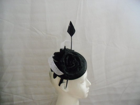 Silk Flower Ladies Fascinator Hats , Women British Fascinator Hats
