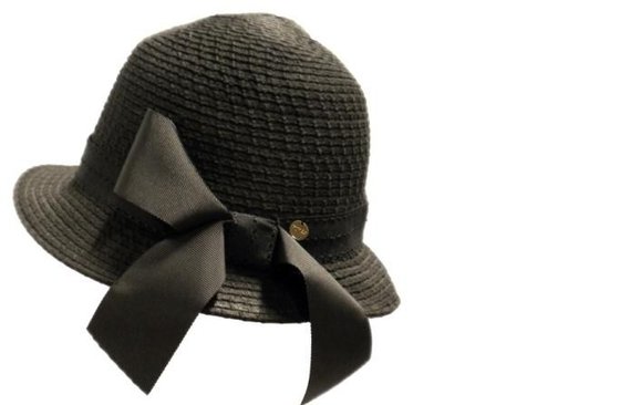 Soft Ladies' Casual Hats With Ribbon Bow, Black Ribbon Braid Hats For Women In Normal Day