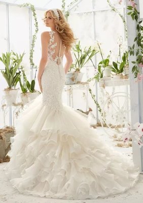 New white/ivory Mermaid Bridal Gown Wedding Dress Custom Size