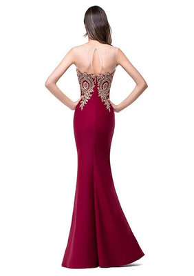 Gorgeous Red Prom Evening Gowns For Ladies Customzied Size And Color