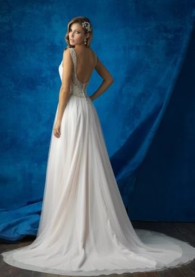 A line fashion style strapless girls prom ball gown wedding dresses