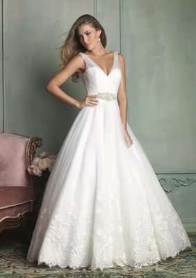 Girls Beautiful Ball Gowns / Elegant Drop Waist Ball Gown Wedding Dress