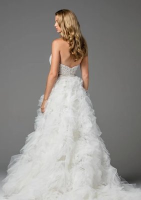 Custom Size Romantic Fit And Flare Wedding Gown Hand Made Puffy Design