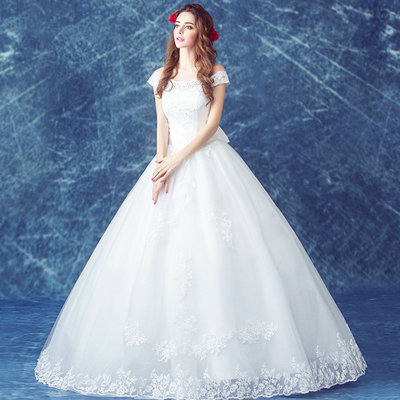 Noble Crochet Plus Size Wedding Dresses / White Off The Shoulder Wedding Dress