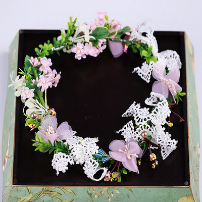 Colorful Flower Headbands Wedding Hair Accessories Girl for Party Fancy Festival Headband