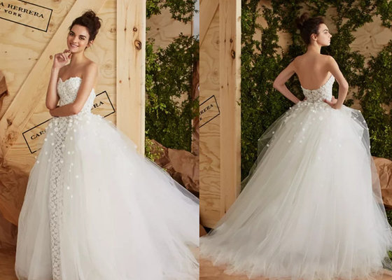 Vestido con tirante y espalda descubierta romántico de los vestidos de boda de la envoltura del vintage/de boda de la envoltura de la gasa de las etiquetas