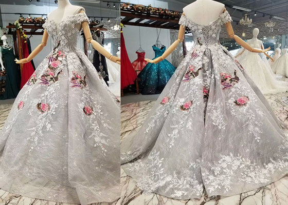 Muestree las batas de la boda de la cola larga/los vestidos de banquete de boda lujosos árabes