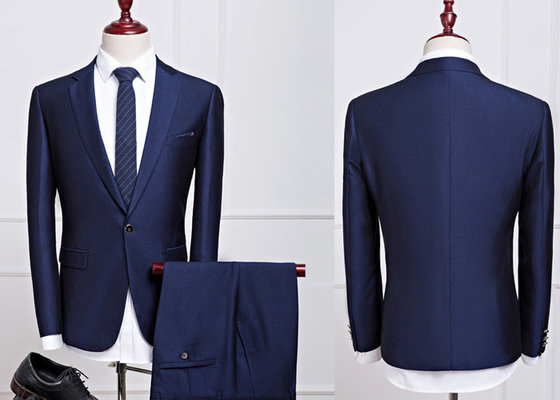 Trajes para hombre frescos de la boda del encogimiento anti, trajes para hombre respirables de la boda de la marina de guerra