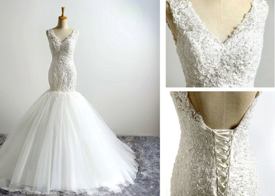 Los vestidos para mujer de la envoltura de las señoras por encargo, casandose el vestido de bola visten tamaño extra grande