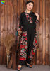 Chinese Style Womens Linen Suits Clothing Black Blouse And Pants Casual Suit