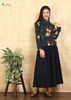 Embroidery Green Cotton Cheongsam Blouse Casual / Formal Style For Ladies