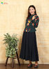 Embroidery Green Cotton Cheongsam Blouse Casual / Formal Style For Ladies