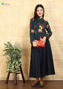 Embroidery Green Cotton Cheongsam Blouse Casual / Formal Style For Ladies