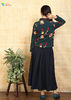 Embroidery Green Cotton Cheongsam Blouse Casual / Formal Style For Ladies