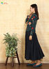 Embroidery Green Cotton Cheongsam Blouse Casual / Formal Style For Ladies