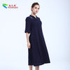 YIZHIQIU Cotton Material Summer Floral Cheongsam