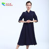 YIZHIQIU Cotton Material Summer Floral Cheongsam